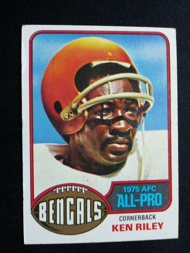 1976 Topps Football Card # 510 Ken Riley - Cincinnati Bengals | eBay