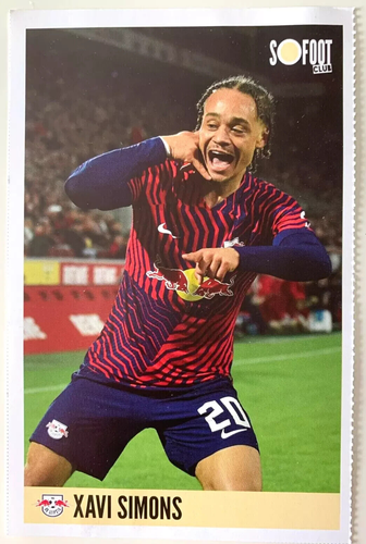 XAVI SIMONS RB LEIPZIG HOLLAND , RARE FOOTBALL ROOKIE CARD COLLECTOR | eBay
