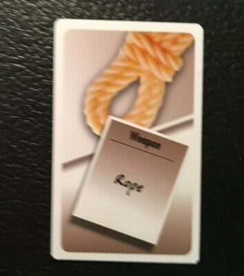 Clue Discover The Secrets ROPE WEAPON CARD | eBay
