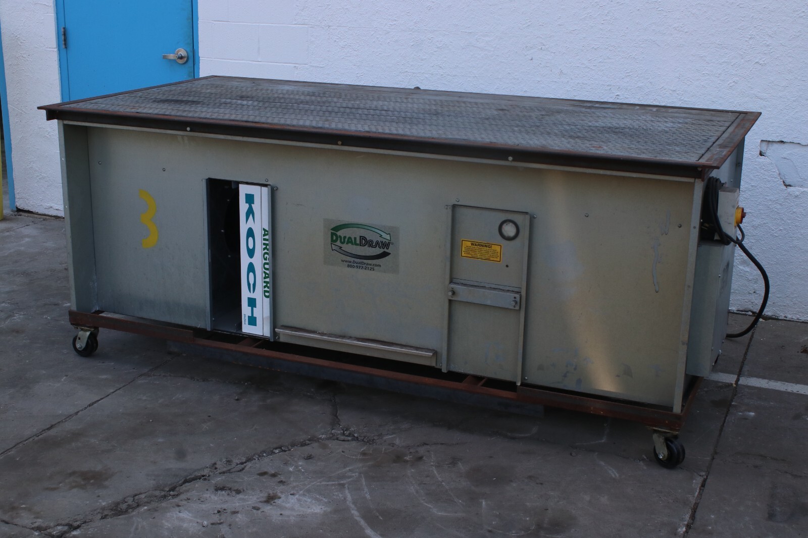 4' X 8' DUAL DRAW DOWNDRAFT TABLE: STOCK #76695 | eBay