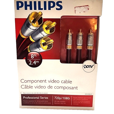 Philips 8ft Component Video Cable Professional Series SW1302U/27 High ...
