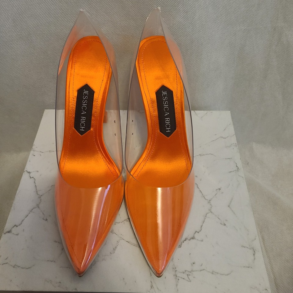 Jessica Rich Women's So Fancy Tall Pump in Orange Sz 39 | eBay