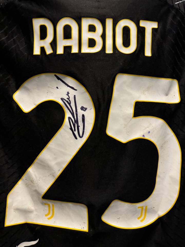 Match worn & signed authentic Juventus FC Adrien Rabiot #25 2023-2024 ...