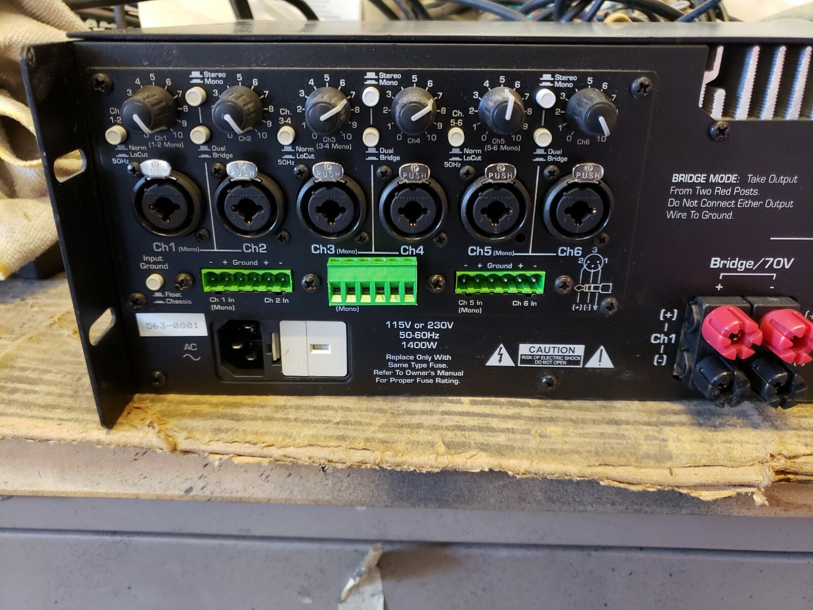 ASHLY Powerflex 6250 Six Channel Amplifier/TESTED | eBay