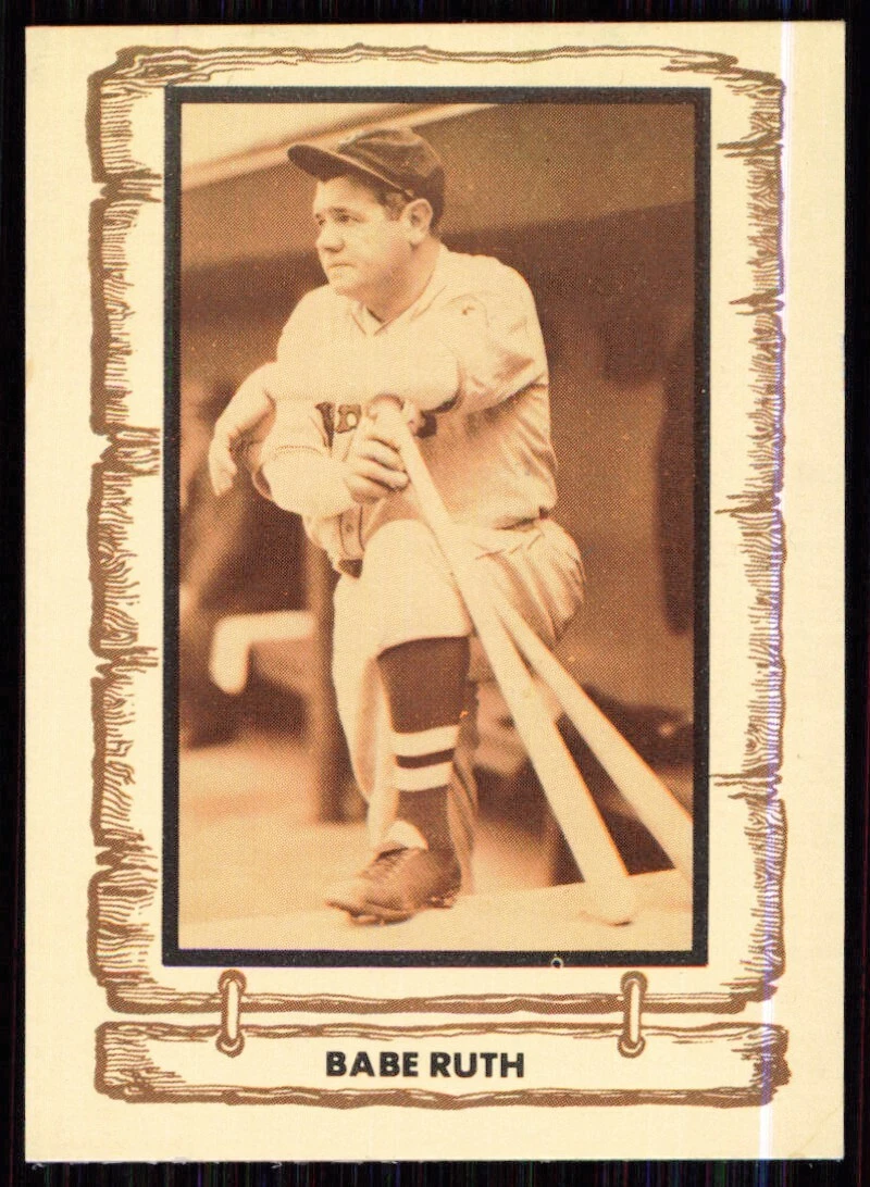 Babe Ruth Baseball Card Red Sox