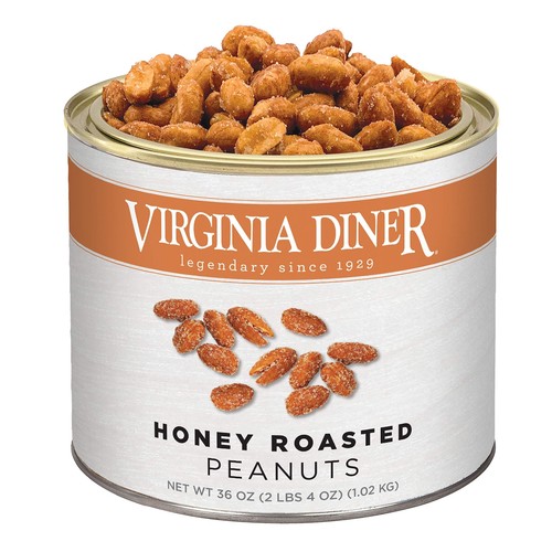 Virginia Diner - Gourmet Extra Large Honey Roasted Virginia Peanuts 36 ...