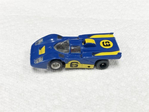 VINTAGE AFX HO SLOT CAR FERRARI 512M BLUE & YELLOW #6 WORKING | eBay