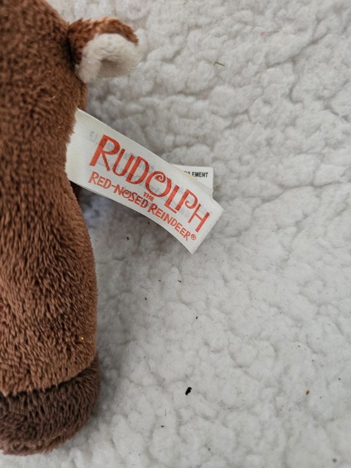 Dan Dee Rudolph The Red Nosed Reindeer Plush Christmas Brown 7.5 ...