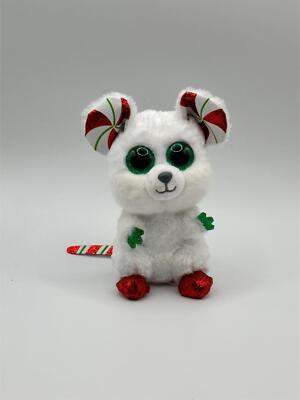 Ty Beanie Boos CHIMNEY the Mouse 6" Beanbag Plush Stuffed Toy w ...