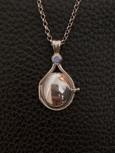H2O Just Add Water Locket - Sterling Silver with Blue Topaz Stone | eBay