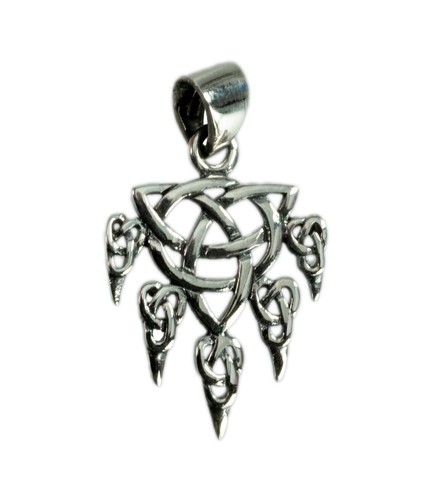 Pendentif Patte d' Ours - Viking Celte Talisman Païen Argent 925 -2gr ...
