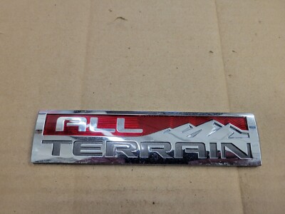 GMC OEM All Terrain Driver Left Emblem Badge Logo Nameplate Name Plate ...