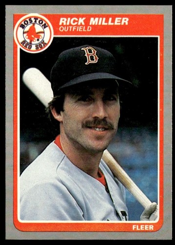 1985 Fleer #163 Rick Miller Boston Red Sox | eBay