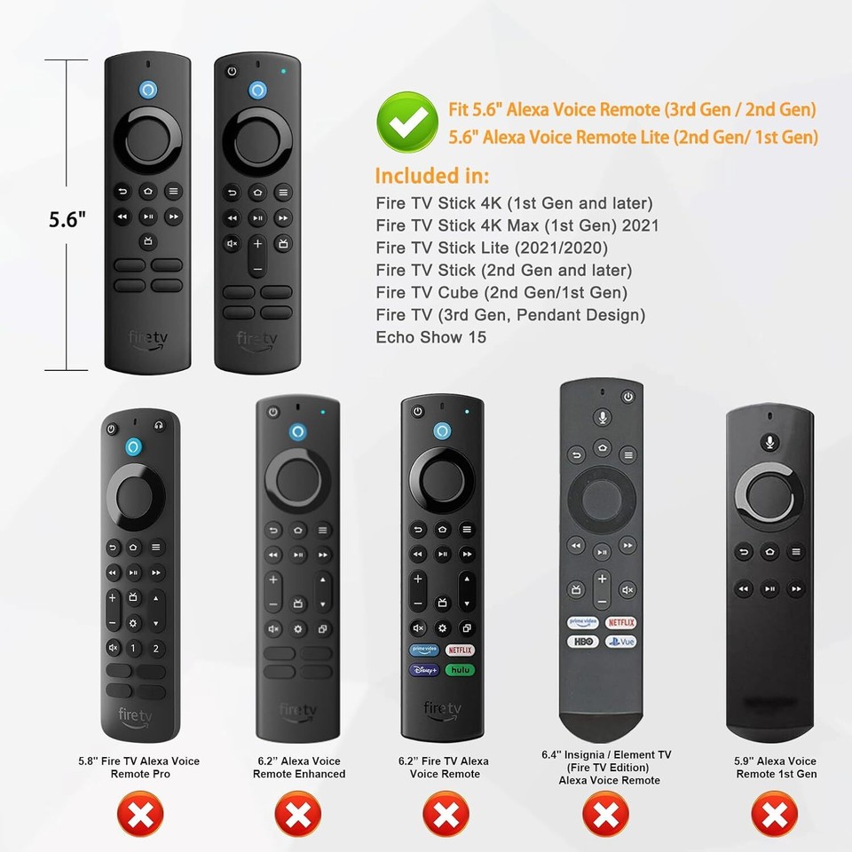 Fintie Remote Case for Fire TV Stick 4K/Fire TV Stick 4K Max (1st Gen ...