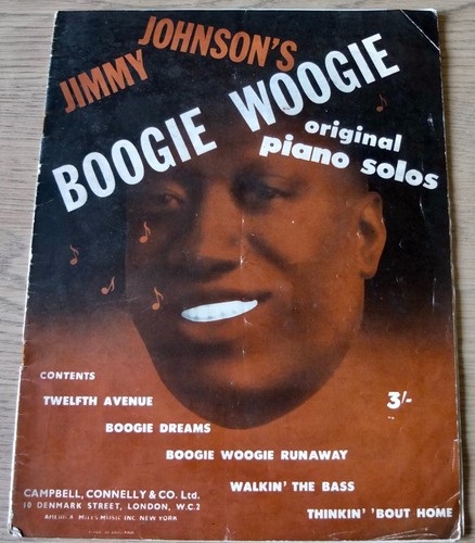 JIMMY Johnson Boogie Original Piano Solos Feuille Musique Book (1943 ...