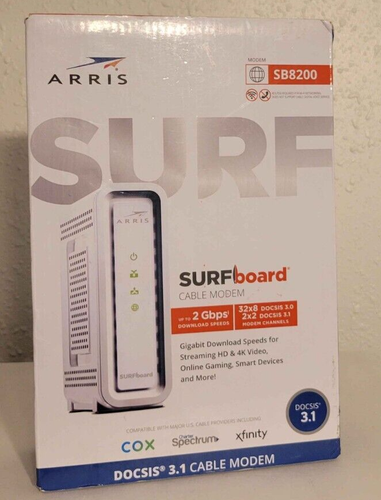 ARRIS SURFboard SB8200 DOCSIS 3.1 Cable Modem - NEW - OPEN BOX! | eBay
