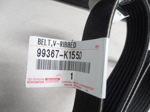 NEW Factory TOYOTA OEM SERPENTINE BELT V-RIBBED 06-12 RAV4 99367-K1550 ...