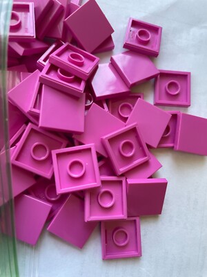 LEGO- NEW-#3068b-DARK PINK-2 X 2 FINISHING TILE W/ GROOVE-25 PIECES | eBay