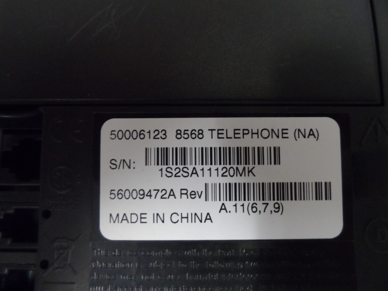 Mitel 8568 Digital HX DDM 8568 Black Display Phone 50006123 | eBay