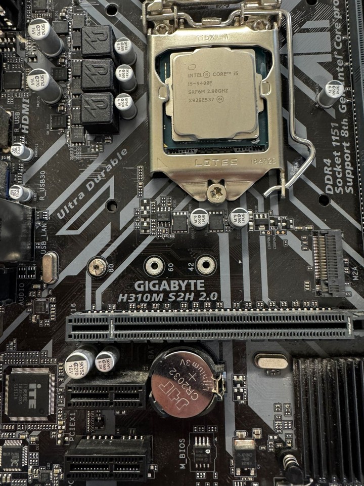 Gigabyte H310m, i5-9400f,8gb ram(single 3200mhz stick) 256gb ssd BUNDLE ...