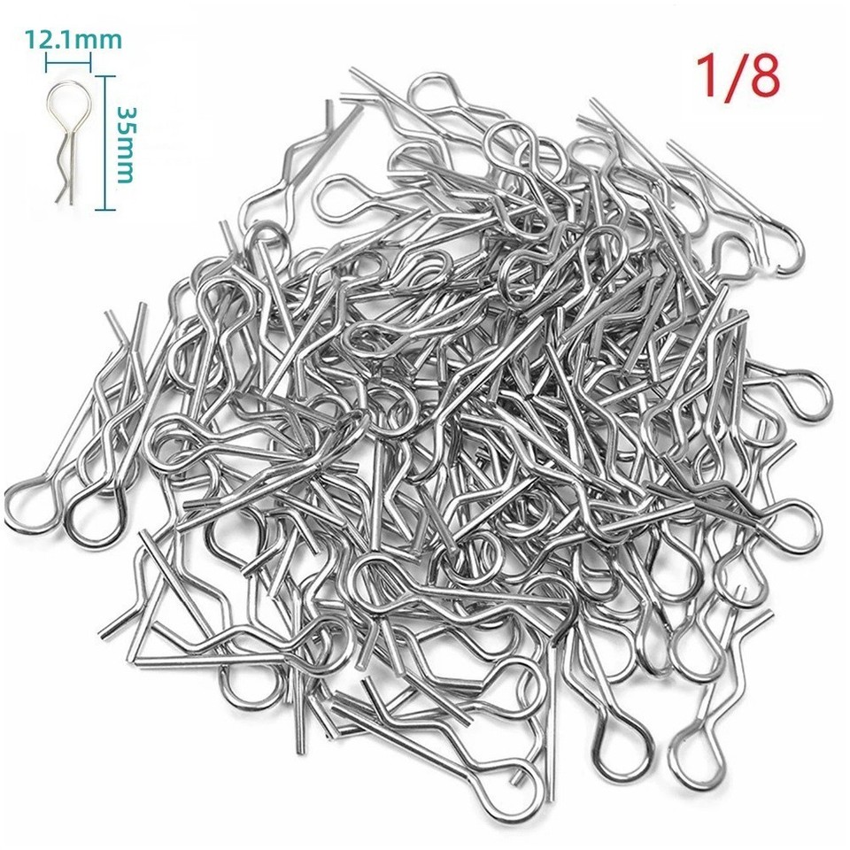 Body Shell Clip Pin 1/10 1/8 100pcs Body Shell Clip Pins Car ...