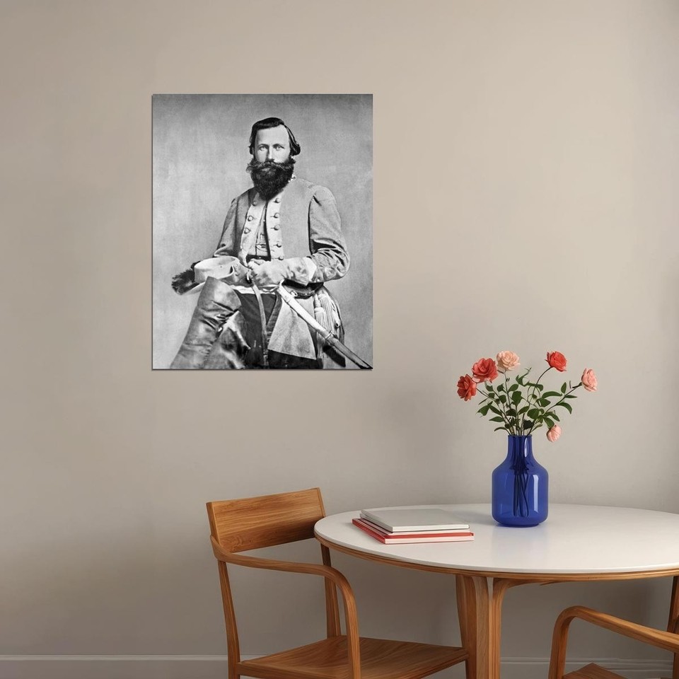 647270 Confederate General James Jeb Stuart Us Civil War Wall Print ...