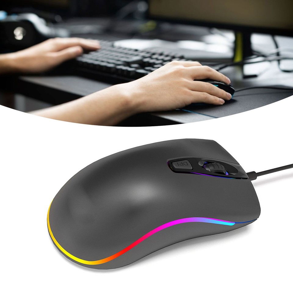 Gaming Mouse Gaming Mice Streamlined Shape Ergonomic Design Accurate ...