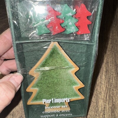 Pier 1 Imports Christmas-Themed Tree Incense Set or Use as Trinket Dish ...
