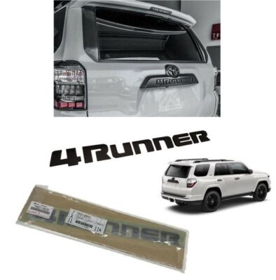 New OEM Toyota "4Runner" Black Rear Lift Gate Badge Emblem 75431-35070 ...