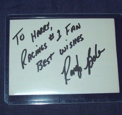 Nascar Driver Randy Baker Hand Signed Index Card | eBay