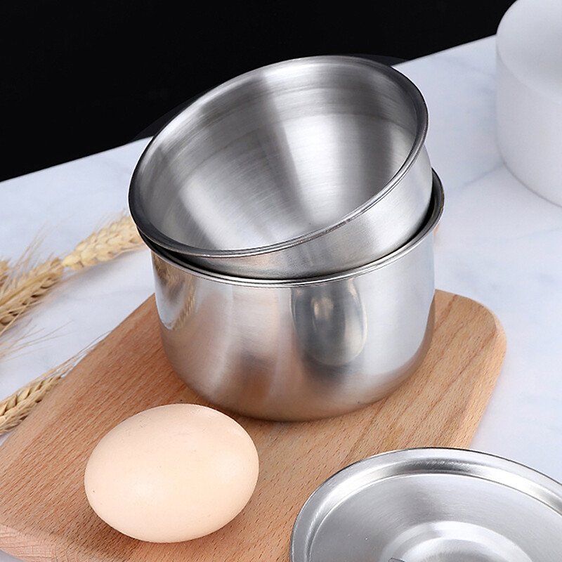 304 Stainless Steel Rice Bowl With Lid Soup Bowl Steamed Rice Bowl Anti ...