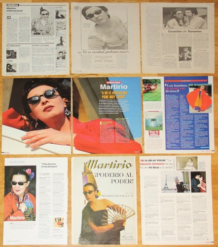 Martirio Lot Press 1990s/00s Photo Magazines Clippings Singer Spanish ...