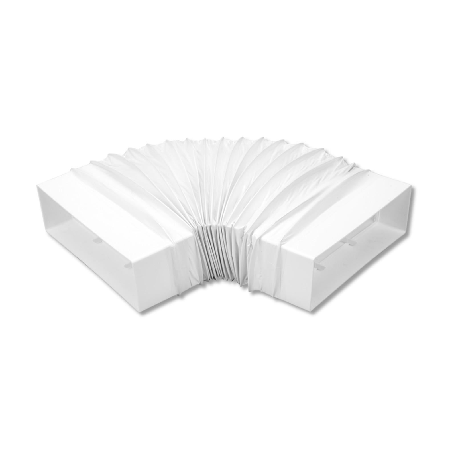 Rectangular 110 x 54mm Plastic Flat Channel Ducting Fittings,Grilles ...
