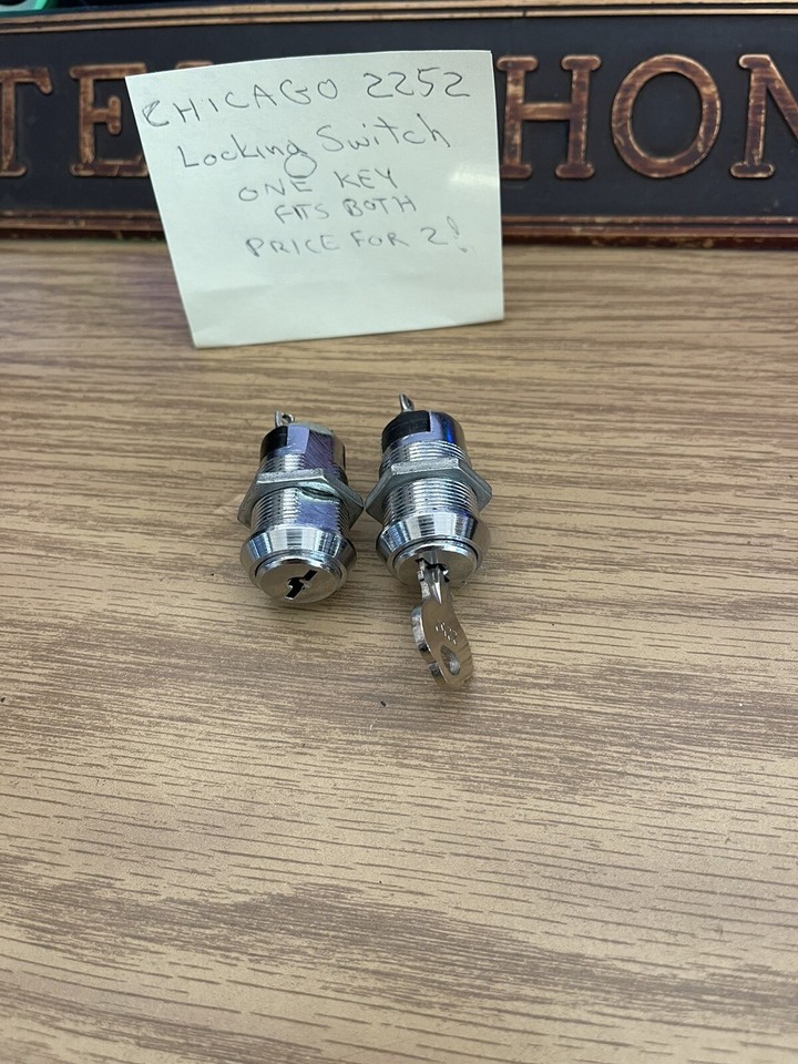 Lot of 2) Chicago Lock Switch Lock w/ 2252 One Key Fits Both AC/DC ...
