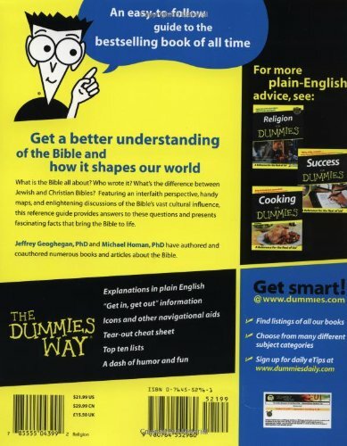 The Bible for Dummies by Jeffrey Geoghegan and Michael M. Homan (2002 ...