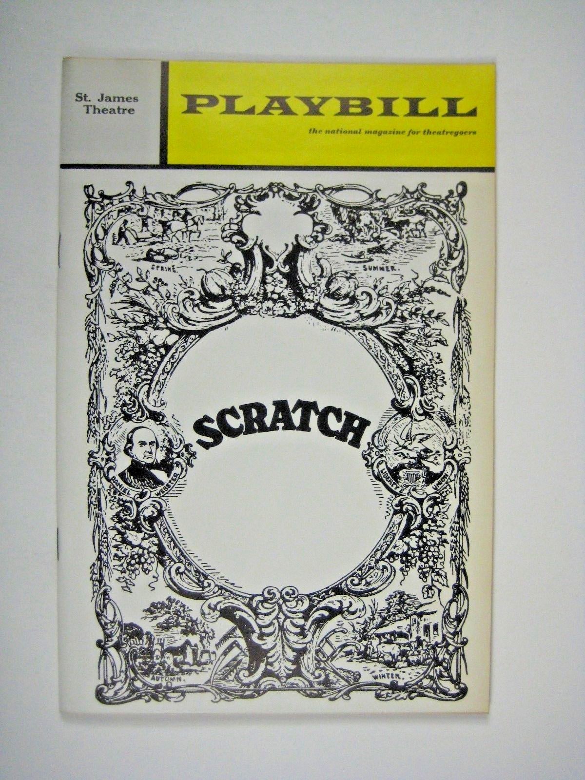 Scratch Playbill 1971 Opening Night St James Theatre Patrick Magee Roy ...