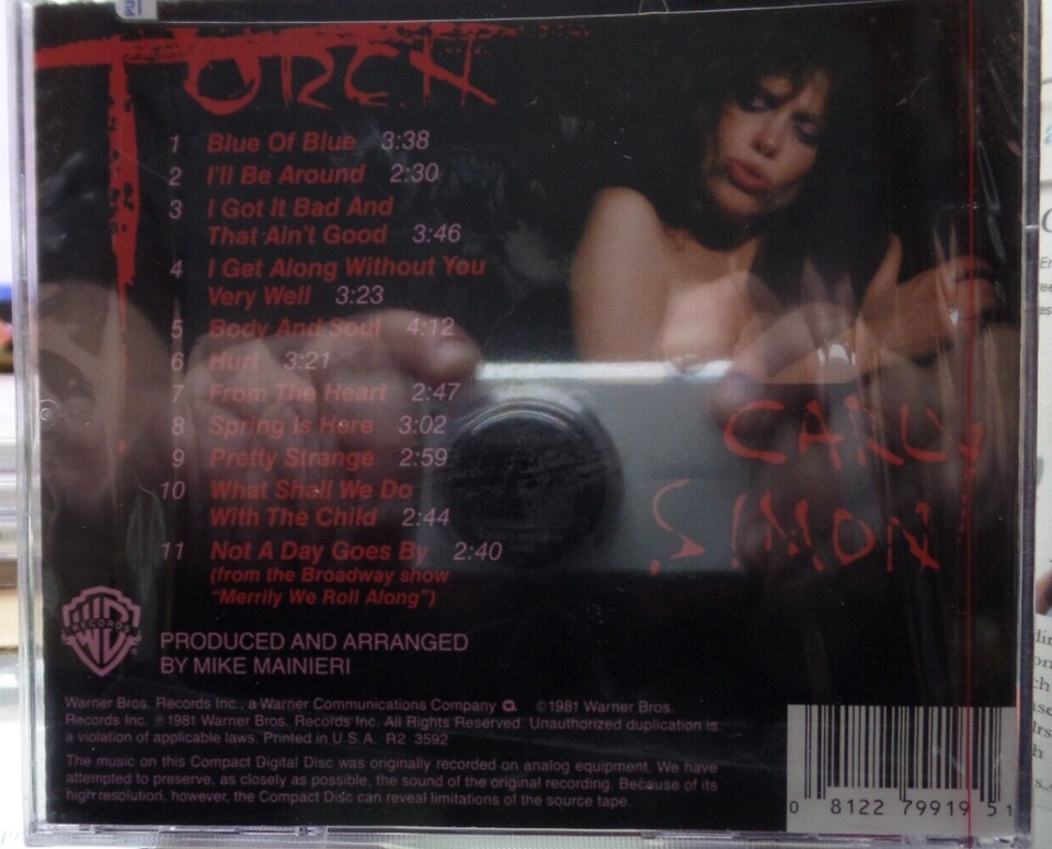 Torch by Carly Simon (CD, 2008) FACTORY SEALED * NEW * | eBay