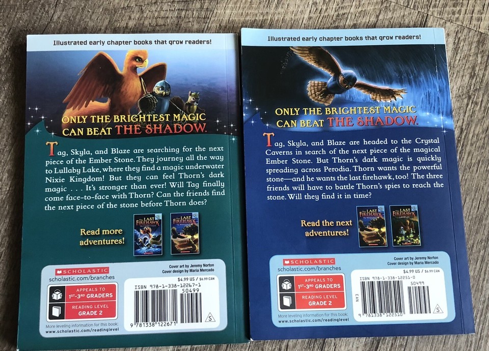 Lot 2 The Last Firehawk Book Series By Katrina Charman 2,4 Scholastic ...