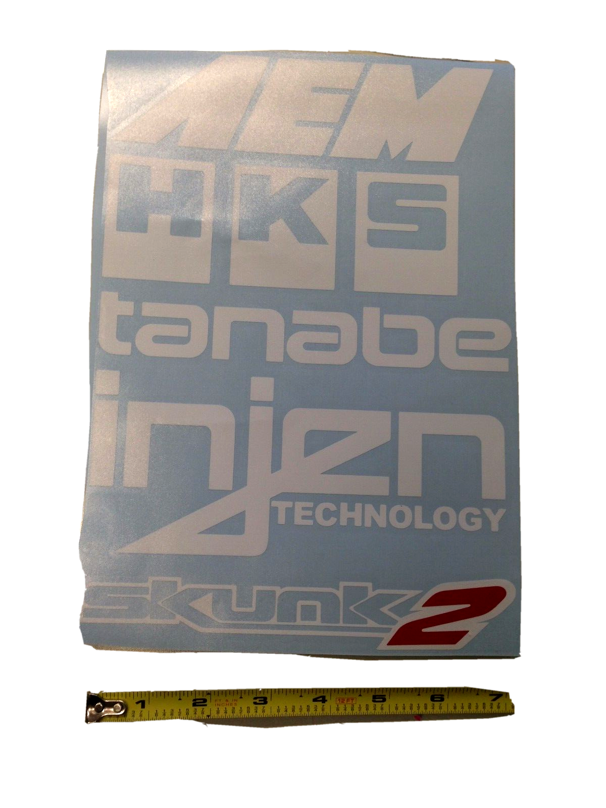 x5 AEM Tanabe Skunk2 Injen Sticker Decal Car window jdm roll call ...