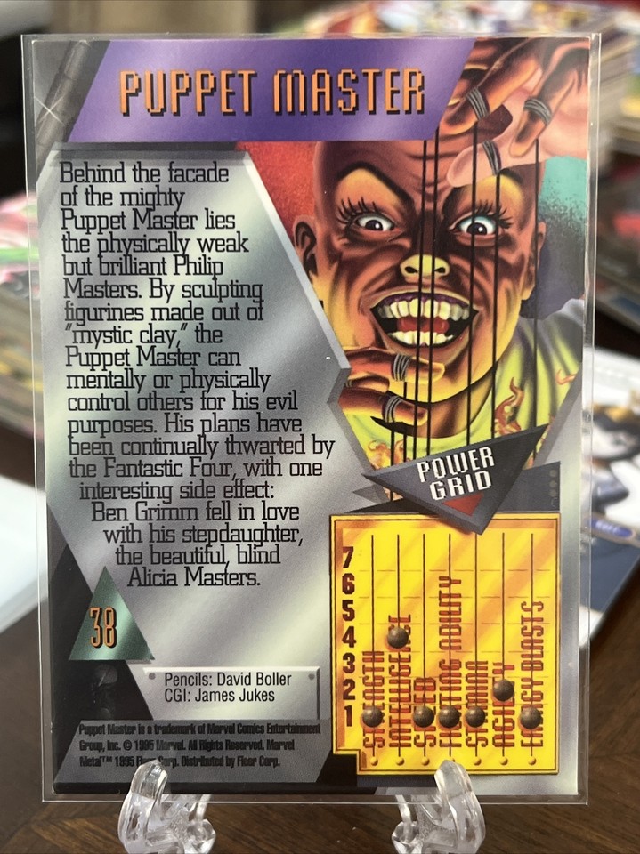 1995 FLEER MARVEL METAL PUPPET MASTER #38 | eBay