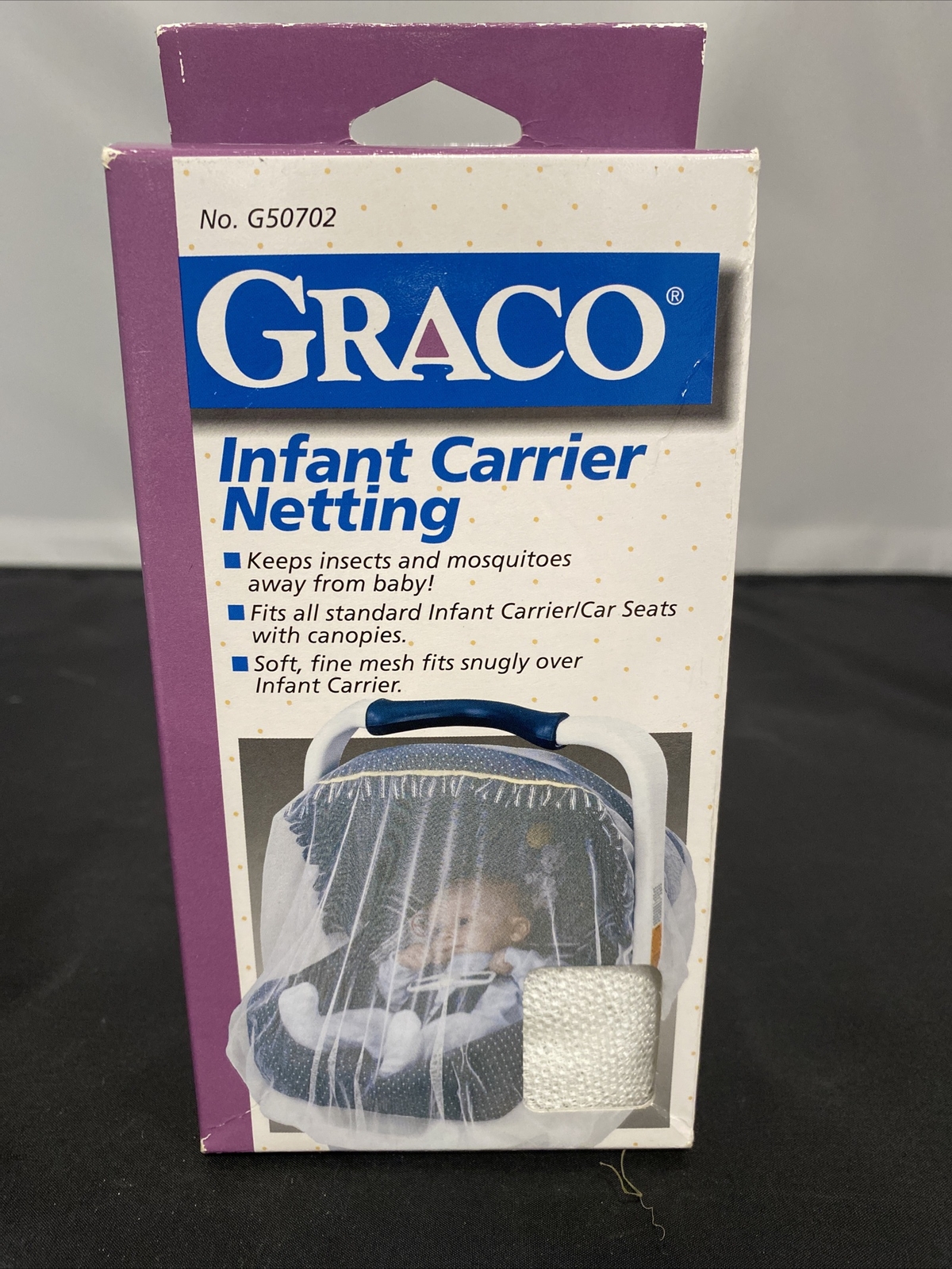 Graco Mesh Infant Carrier Bug Insect Fitted Netting Fits Standard ...