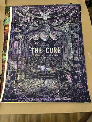 The Cure Boston MA Foil Poster 6/18/2023 Daniel Danger | eBay