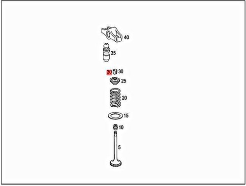 Genuine MERCEDES SMART 450 CABRIO 450 CITY-COUPE Conical valve keeper ...