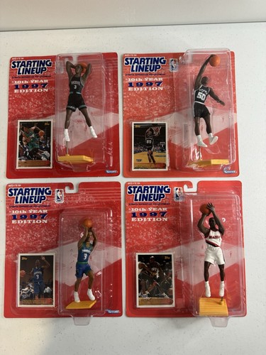 1997 NBA Starting Lineup Basketball Bundle Anderson, Marbury, Robinson ...