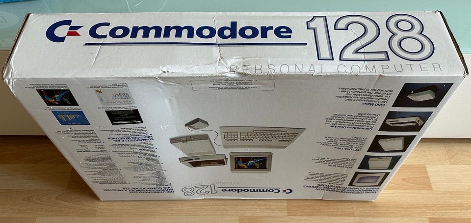 Commodore C128 Original Packaging, Only Original Packaging .... #02 25 ...