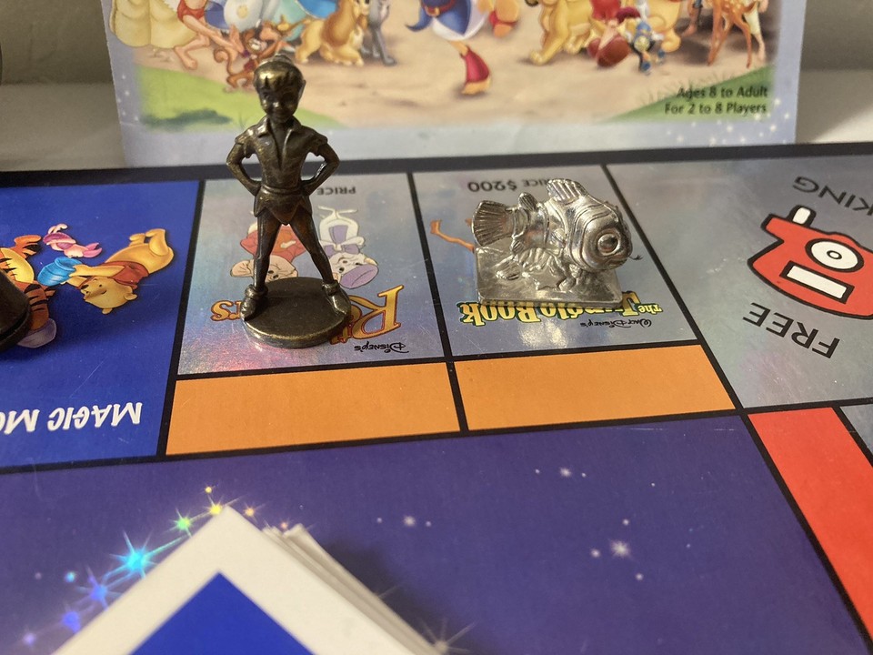 Monopoly Disney Edition Tin Parker Brothers 2001 Kid Classic - Missing ...