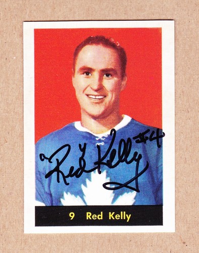 Red Kelly (DEC) signed 2001-02 Parkhurst reprints card #149-Toronto ...
