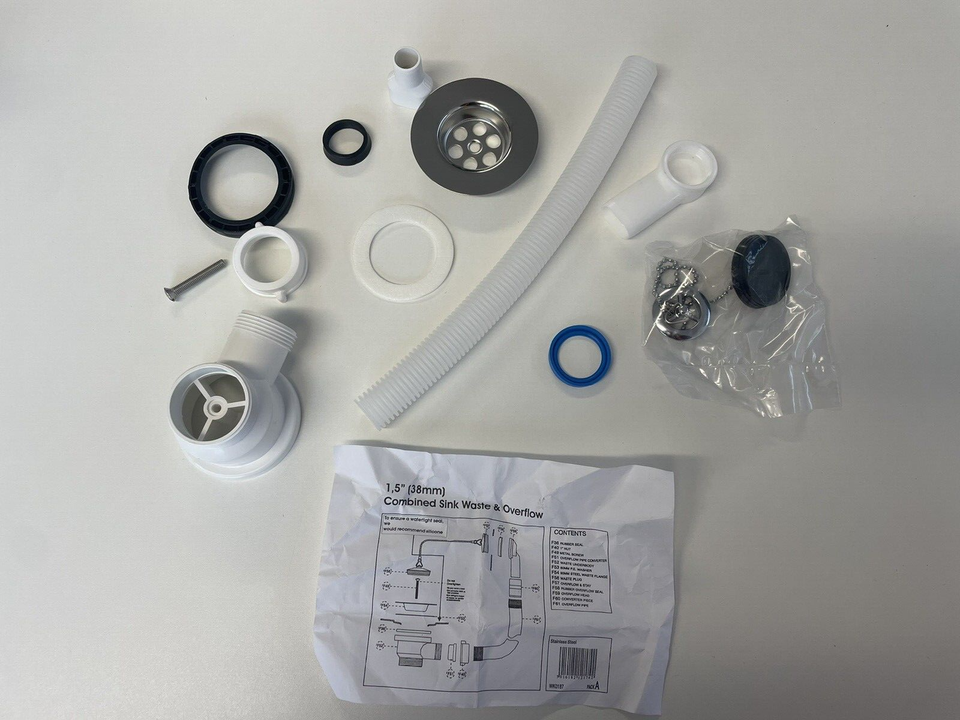 ASTRACAST Stainless Steel Waste Kit And Overflow 1.5” (38mm) WK0187 ...