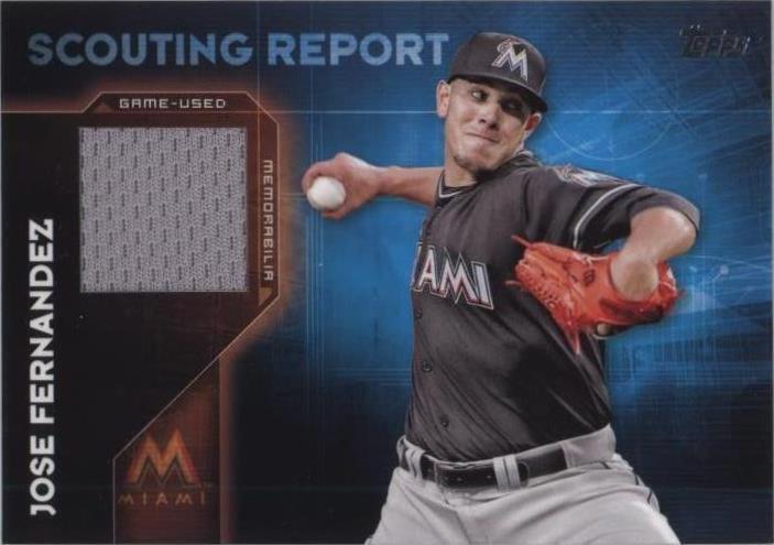 2016 Topps - Scouting Report Relics Series 2 Jose Fernandez #SRR-JF ...