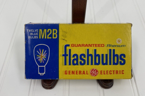 General Electric Blue M2B Flashbulbs Original Box 11 Bulbs Vintage ...